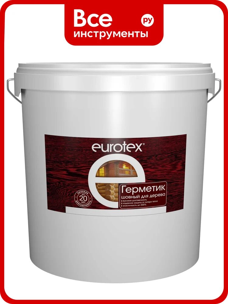 Шовный герметик, Eurotex, для дерева Eurotex сосна 25 кг 1 25522, деревянного бруса