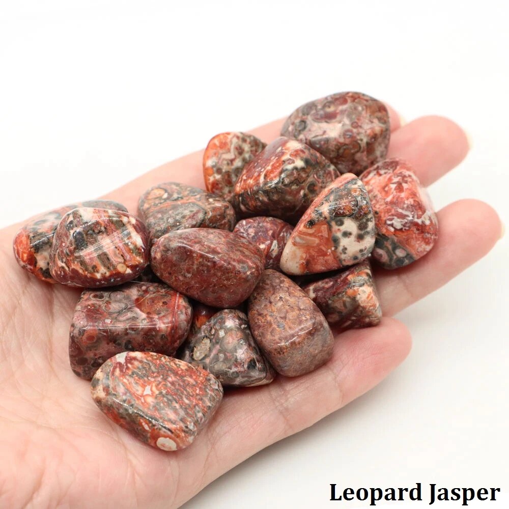Гранат tumbled stones 1 pc, Leopard Jasper