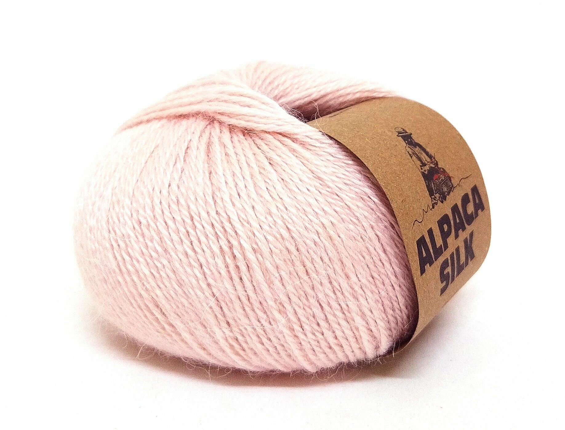 Пряжа Kutnor Alpaca Silk 3930 нежно-розовый (50г/150м, упаковка 10 мотков)