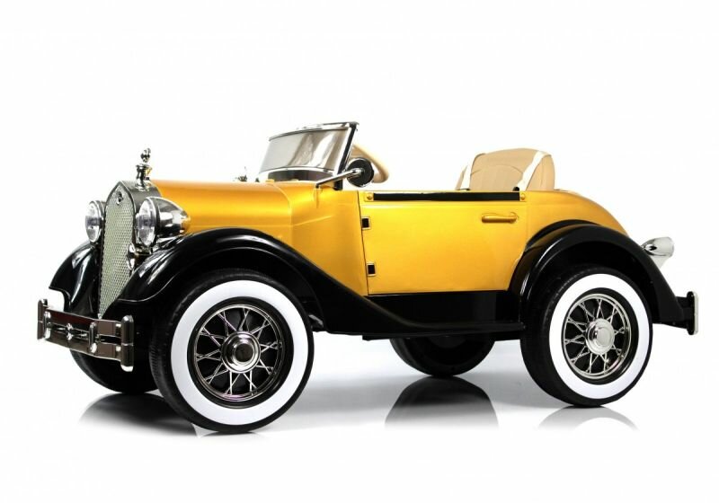 Другие электромобили Rivertoys Детский электромобиль X005XX черно-золотой