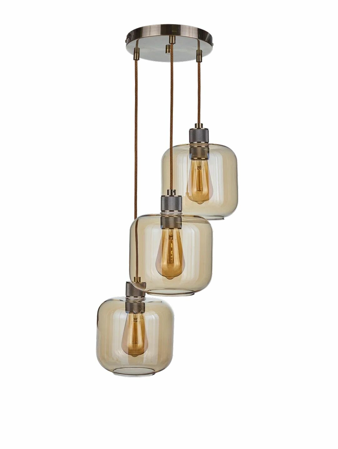 Люстра подвесная ROX BARREL // металл / стекло, цоколь E27 // Лаборатория света "33 Идеи"