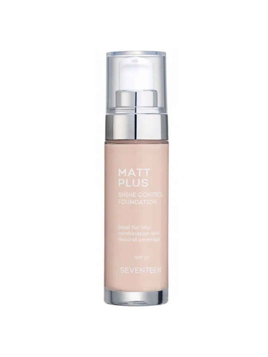 Seventeen Матирующий тональный крем Matt Plus Shine Control Foundation тон 00 светлый фарфор