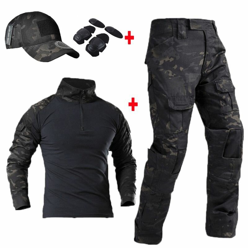 Костюм для рыбалки и охоты + наколенники и налокотники+Шляпы Tactical 7.62