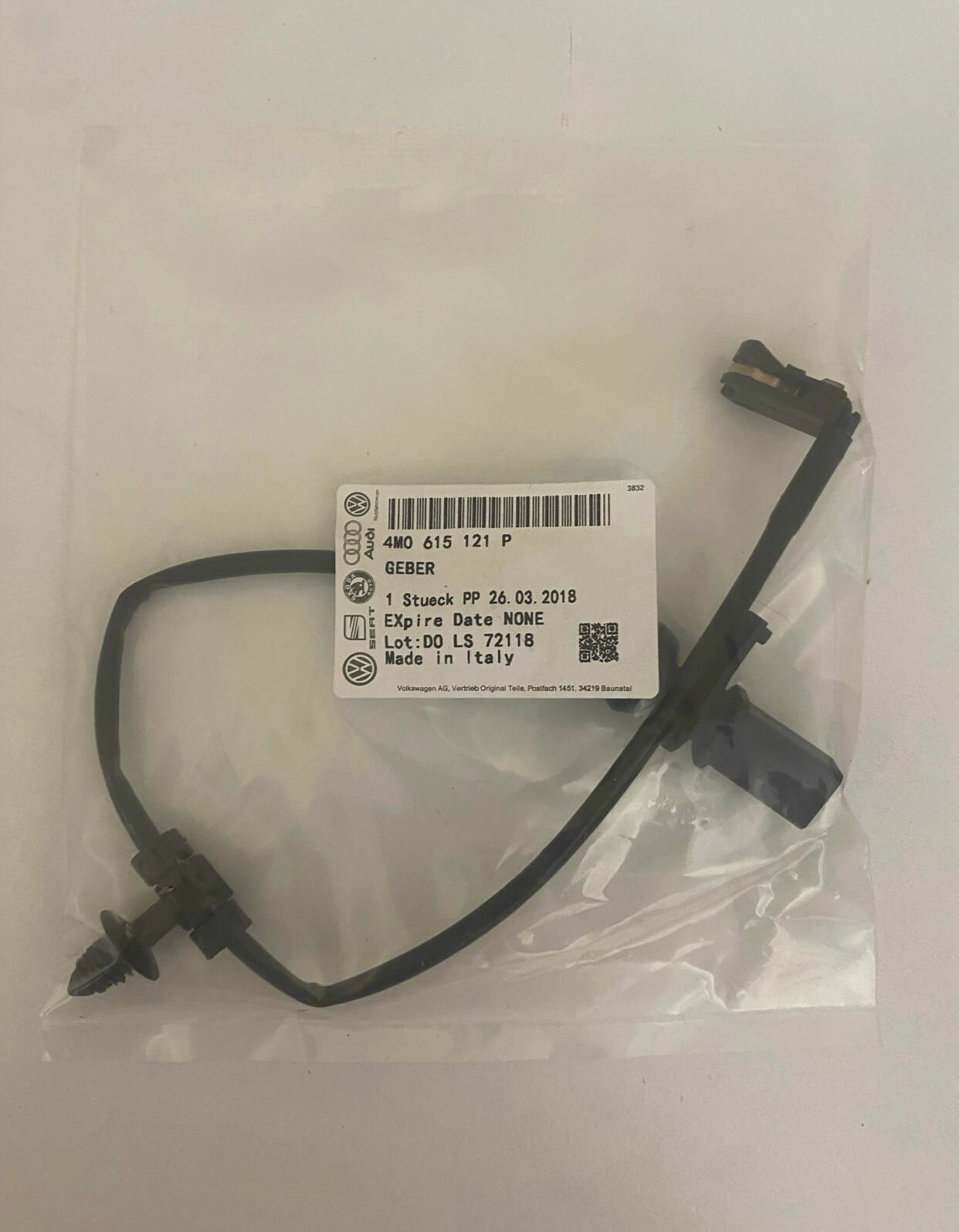 Датчик износа колодок 4M0615121P (Audi A4, A5, A8, Q6, VW Touareg)