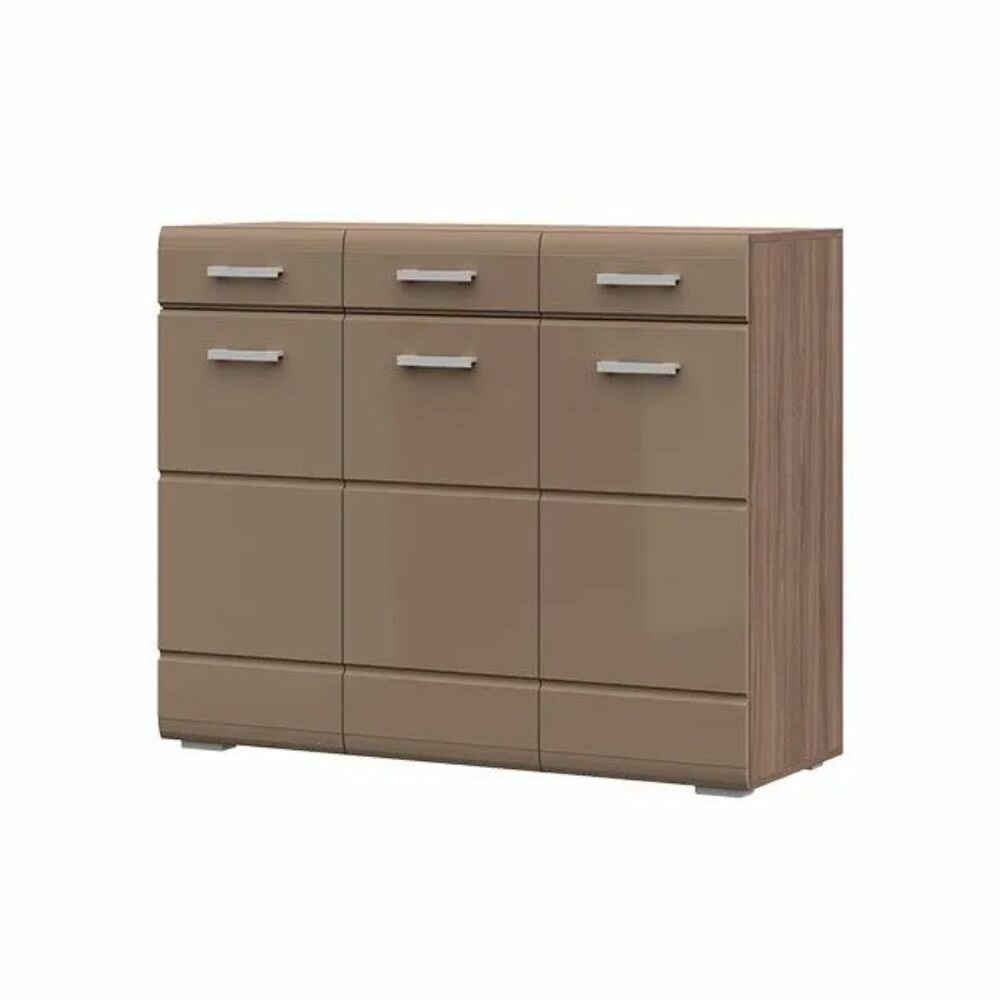 Вегас Комод 1200*985*446 шимо темн/кофе с молоком