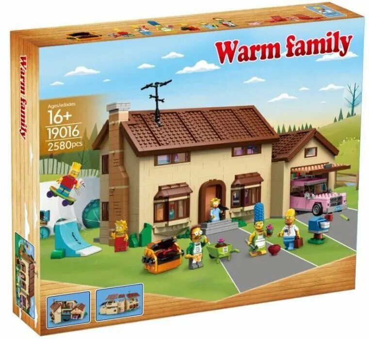 Конструктор Lion King Дом Симпсонов 2580 деталей 19016