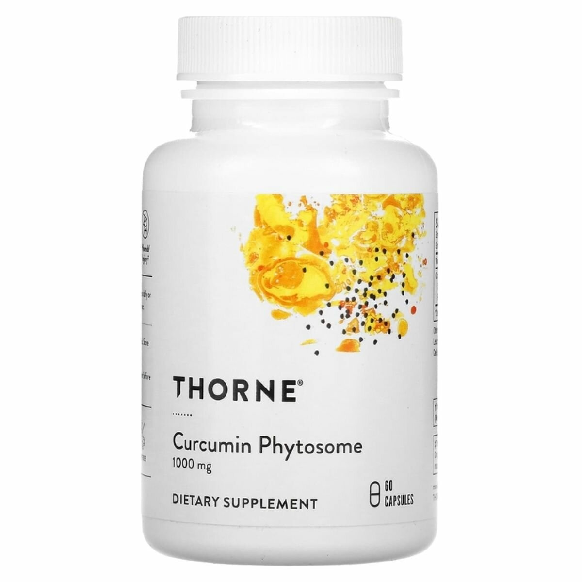 Thorne Research, Фитосомы куркумина, Curcumin Phytosome 1000 mg, 60 капсул
