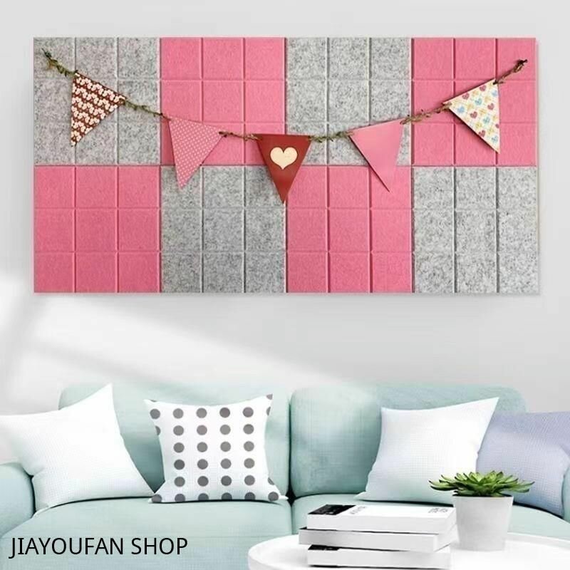 Доска для заметок на стену из ЭКО-войлока, Панели облицовки стен, тканевая выставочная панель, Текстильная доска 8 штук