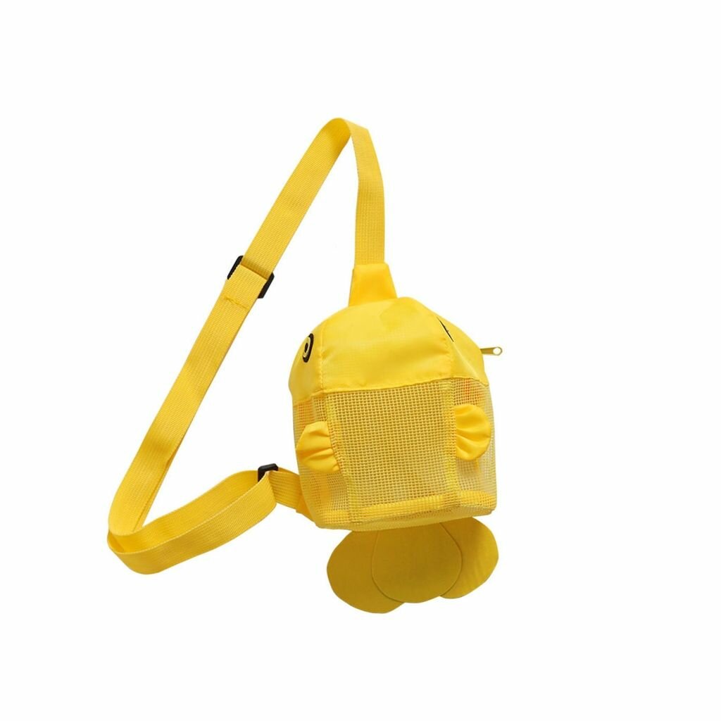 Игрушки для песочницы, Пляжная сумка в виде мультяшной рыбки - желтая