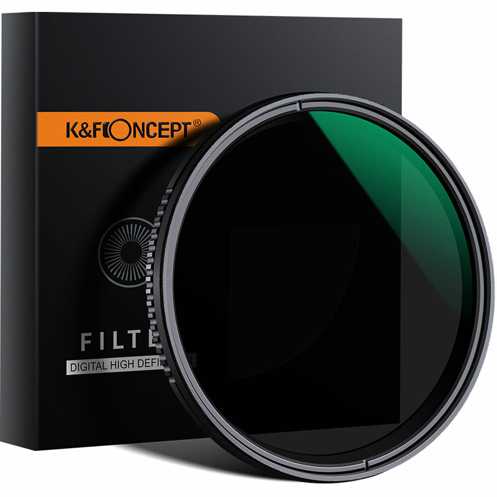 Светофильтр K&F Concept MV36 Slim Variable/Fader NDX, ND8-2000 55 мм