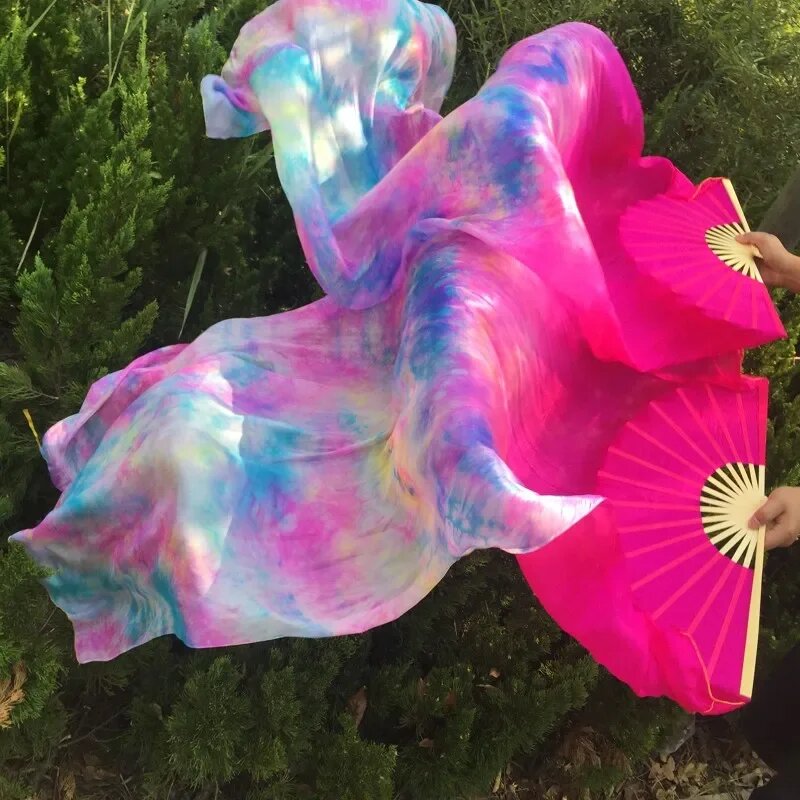 Шелковые вуали для танца живота Dancer's Vitality L, Серый, серый