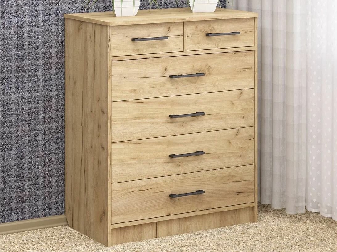 Комод К-11 с 6 ящиками,100х80х45 см, крафт золотой