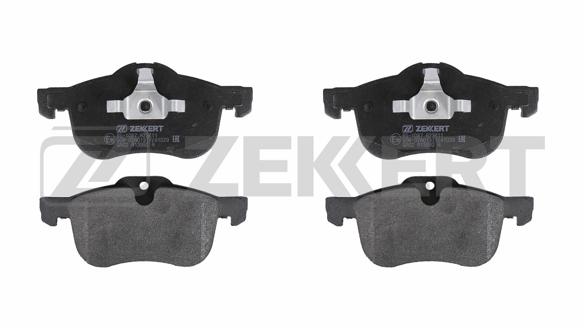 Колодки тормозные дисковые передние для MG MG 6, ZT, ZT- T, Ровер 75, 1 BS-1087 ZEKKERT