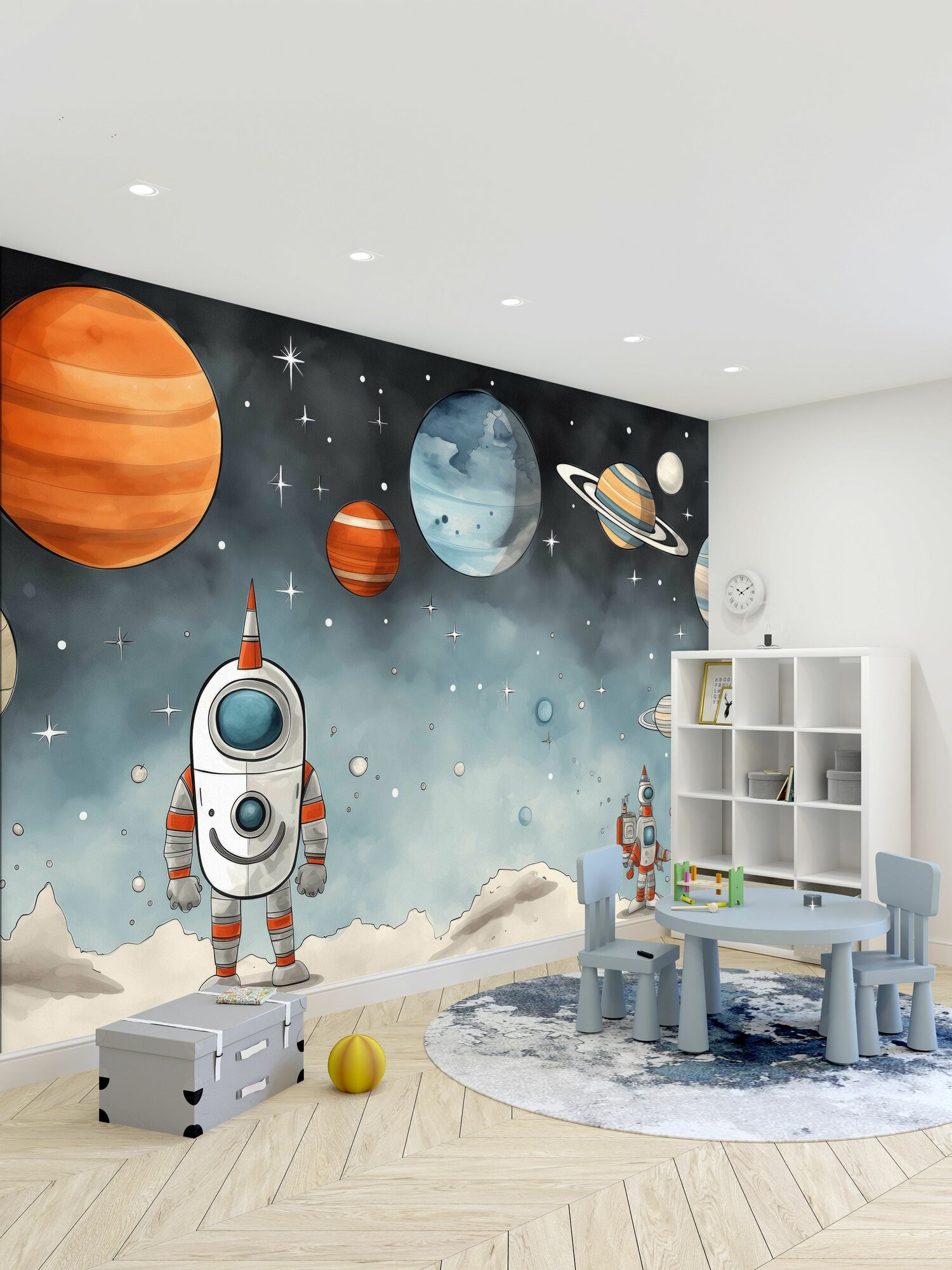 Фотообои детские на стену Космос 400х270 см