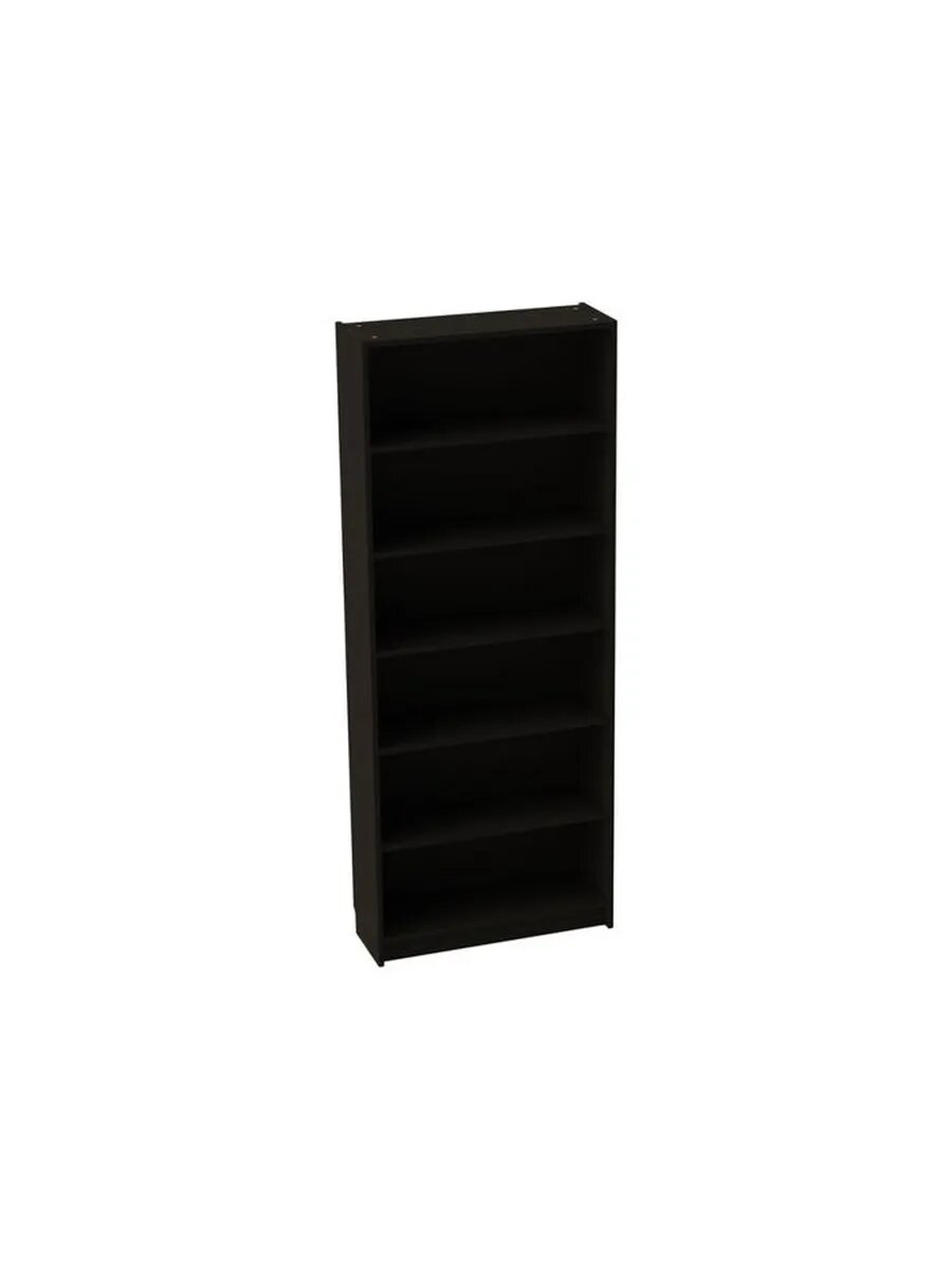 Стеллаж Варма с полками, 78.4х28х198 см, Черный