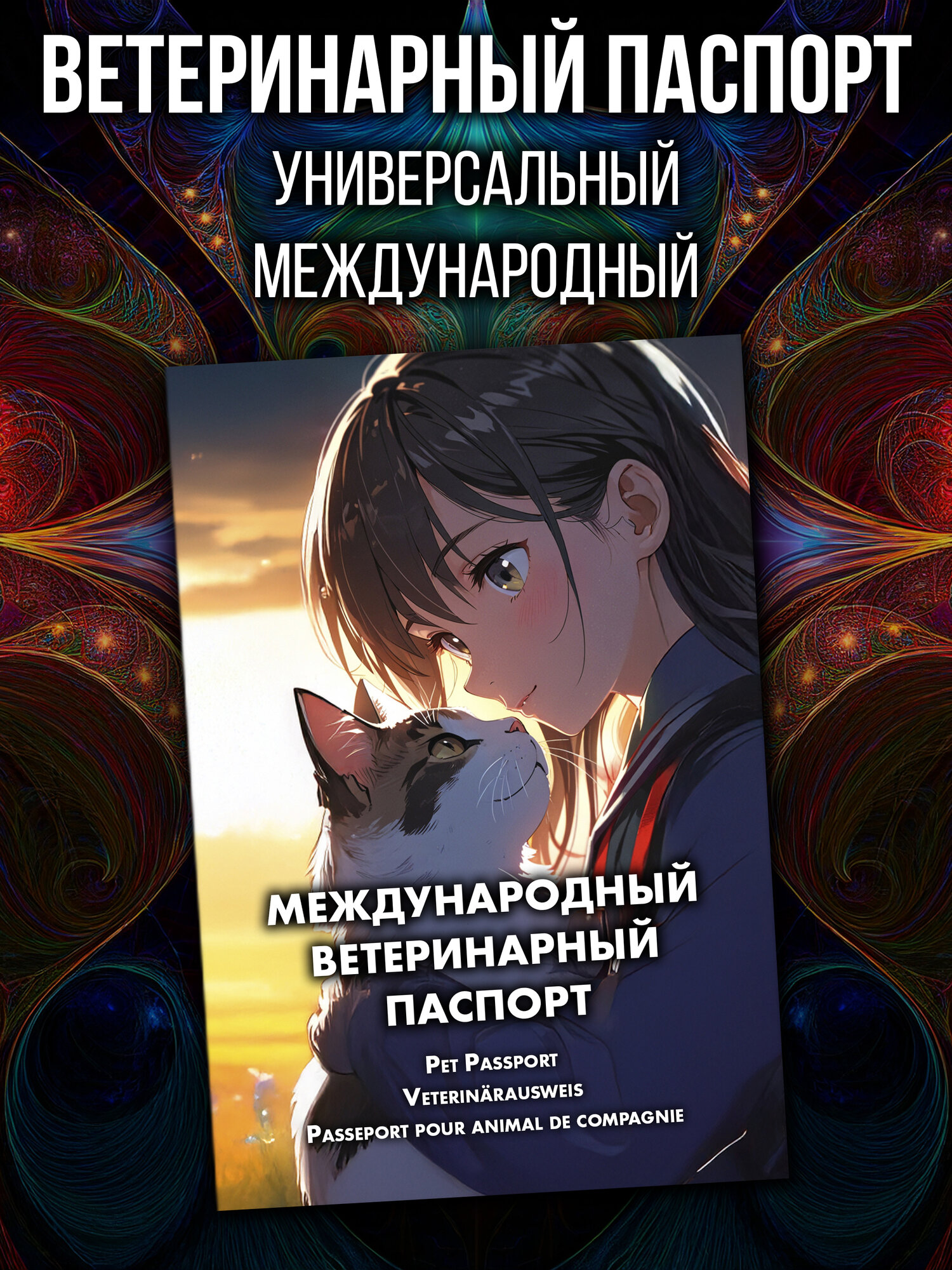 Ветеринарный паспорт для кошек, собак и любых других домашних животных, международный