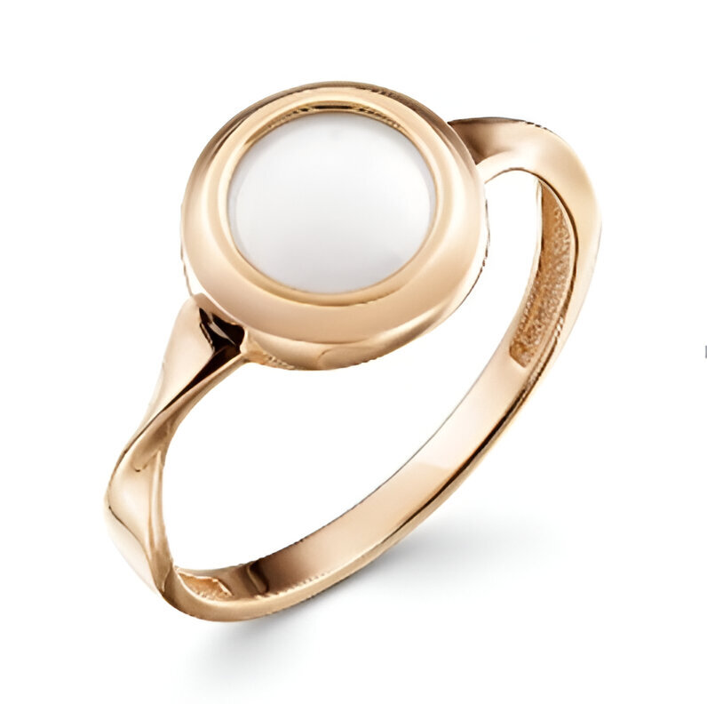 Кольцо наборное, тонкое, красное золото, 585 проба, гравировка, керамика