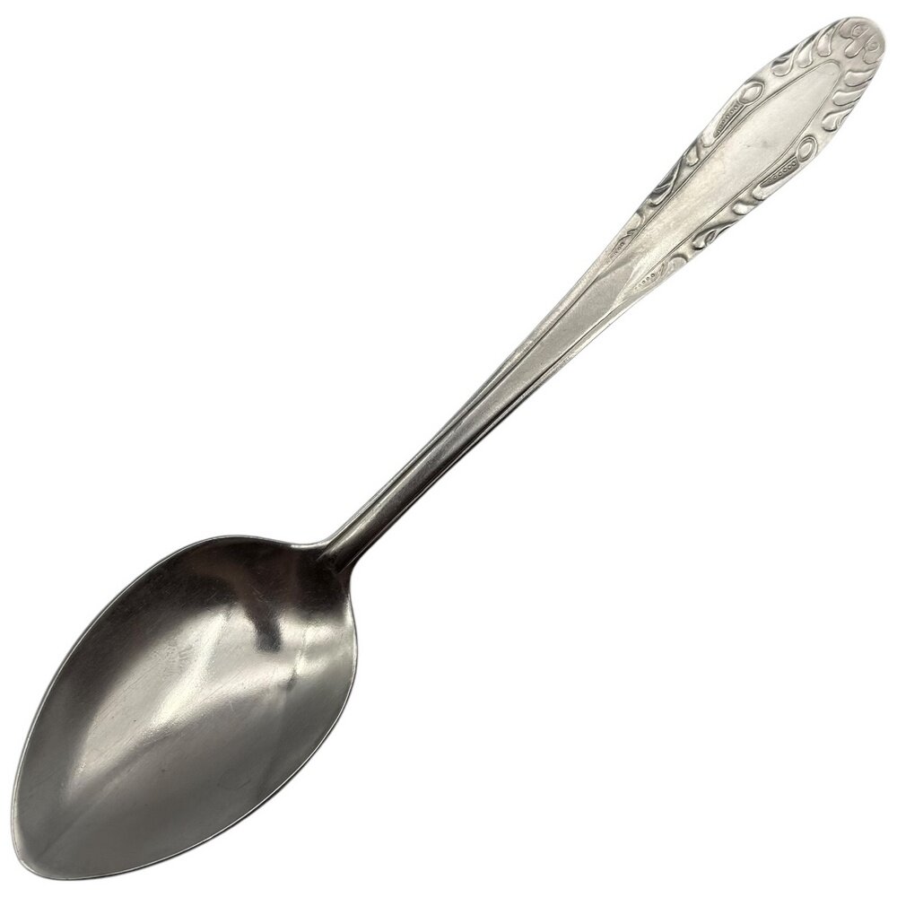 Ложка столовая "Завиток", 20 см, нержавеющая сталь, 1980-1990 гг, СССР