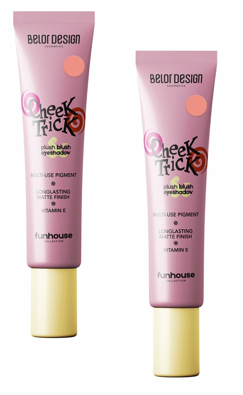 Румяна-Тени BelorDesign Funhouse кремовые Cheek Trick, тон 1 Funtana Vulcano, 16 г , 2 шт