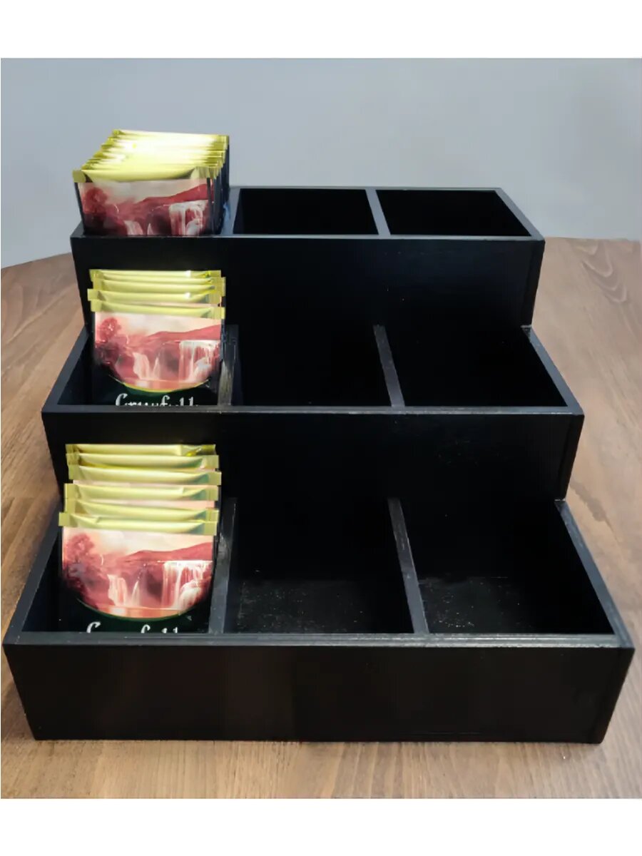 Деревянный барный органайзер для чайных пакетиков