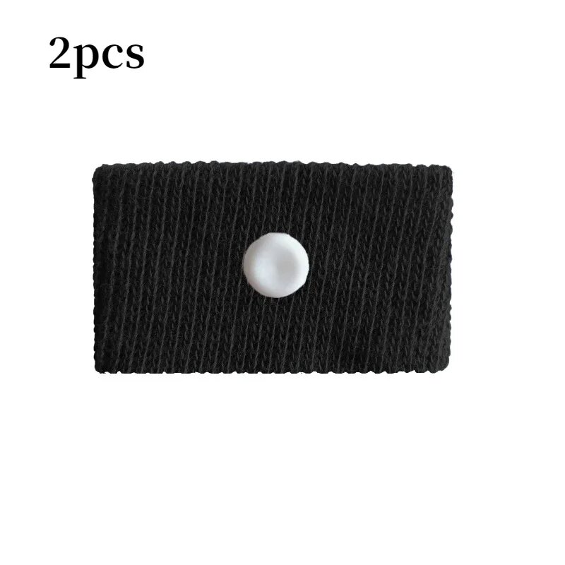 LIANMAN Браслеты против укачивания 2 шт. Черный, Черный, black