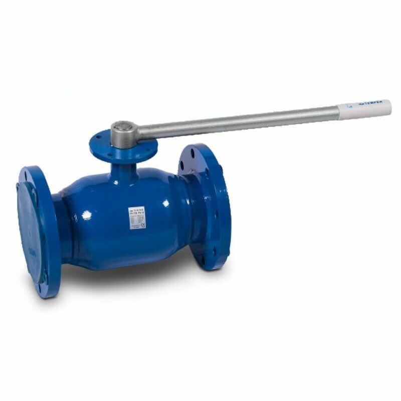 Кран шаровый TEMPER DN125 PN16 с/проходной фланцевый, L 254мм