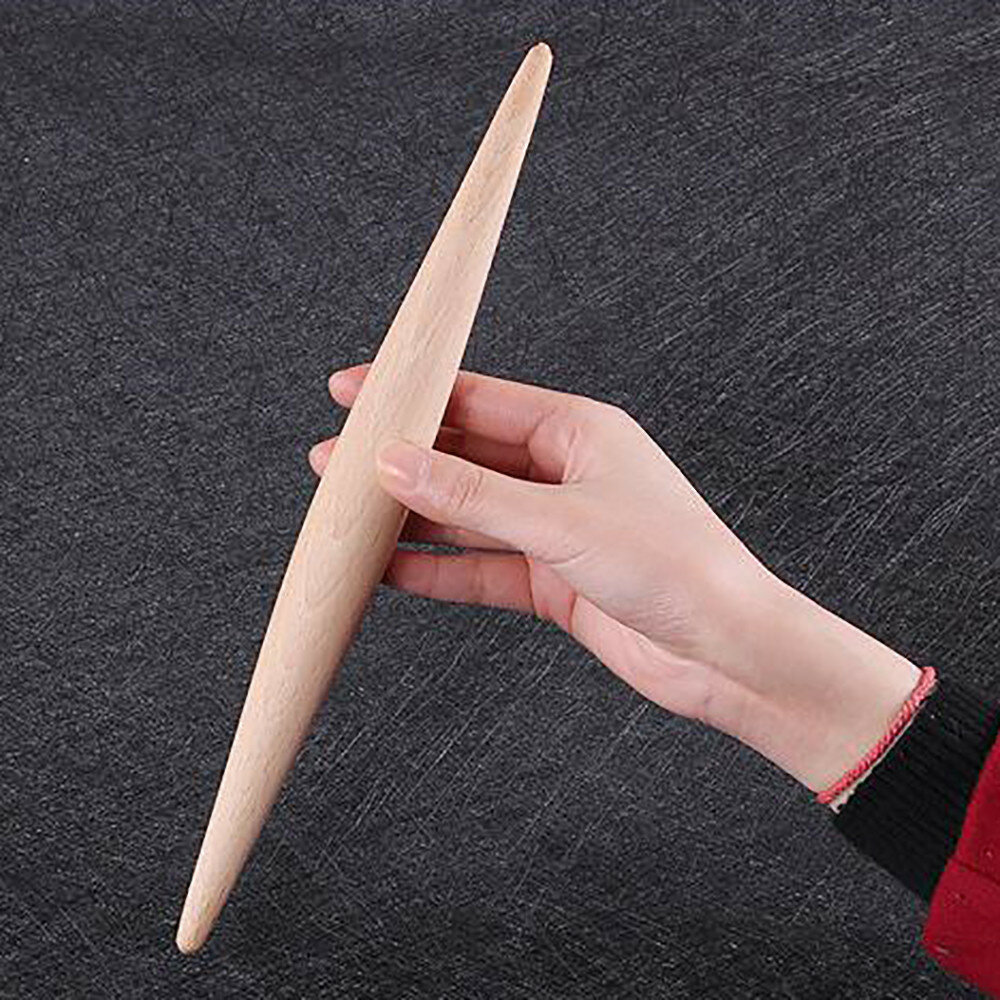 Скалка из цельного дерева, не требующая покраски и воска, скалка из бука для выпечки пиццы, лапши, теста для пельменей