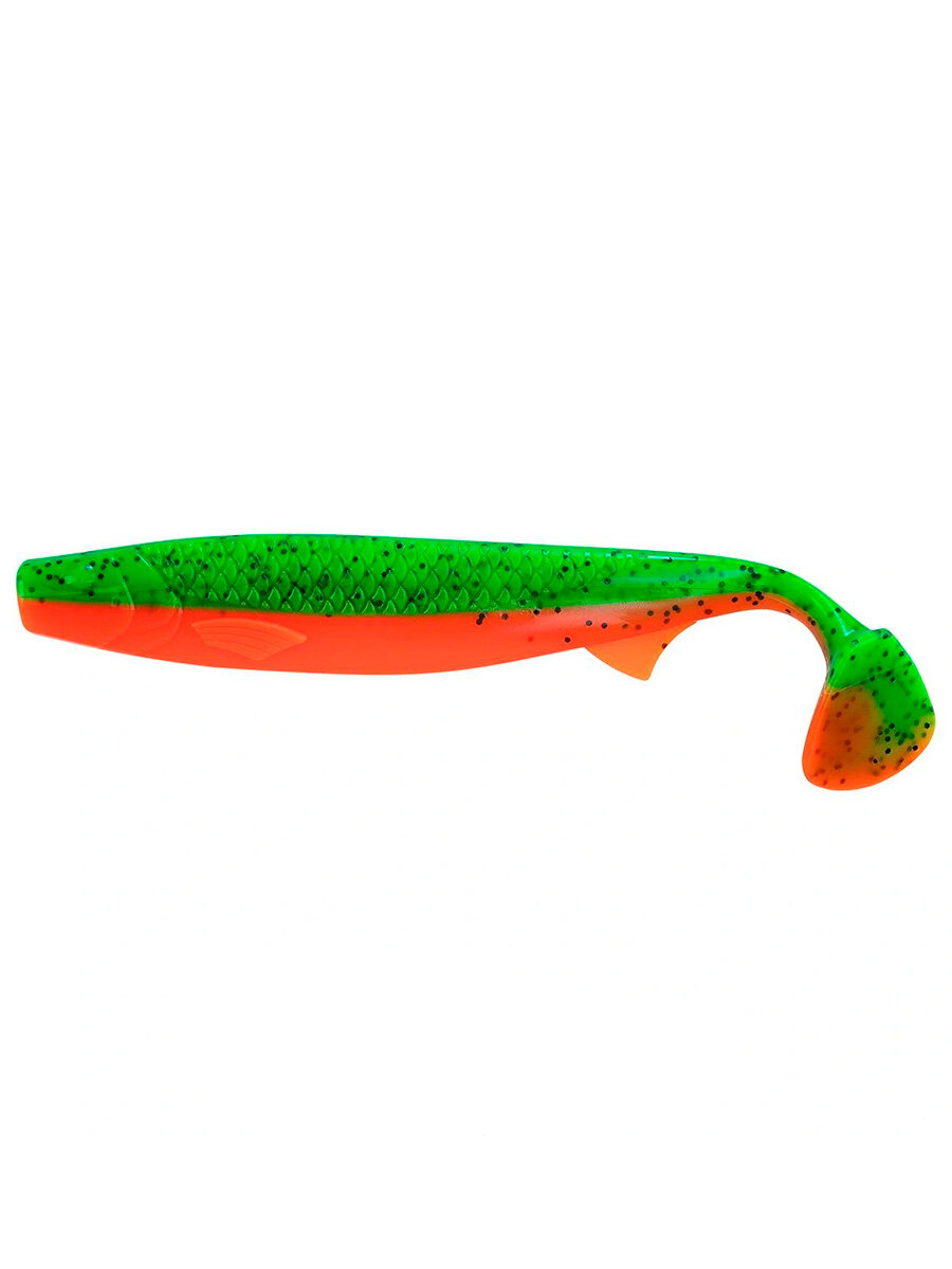 Виброхвост Helios Pike King 6.3"/16 см Pepper Green & Orange 3шт (HS-37-018)