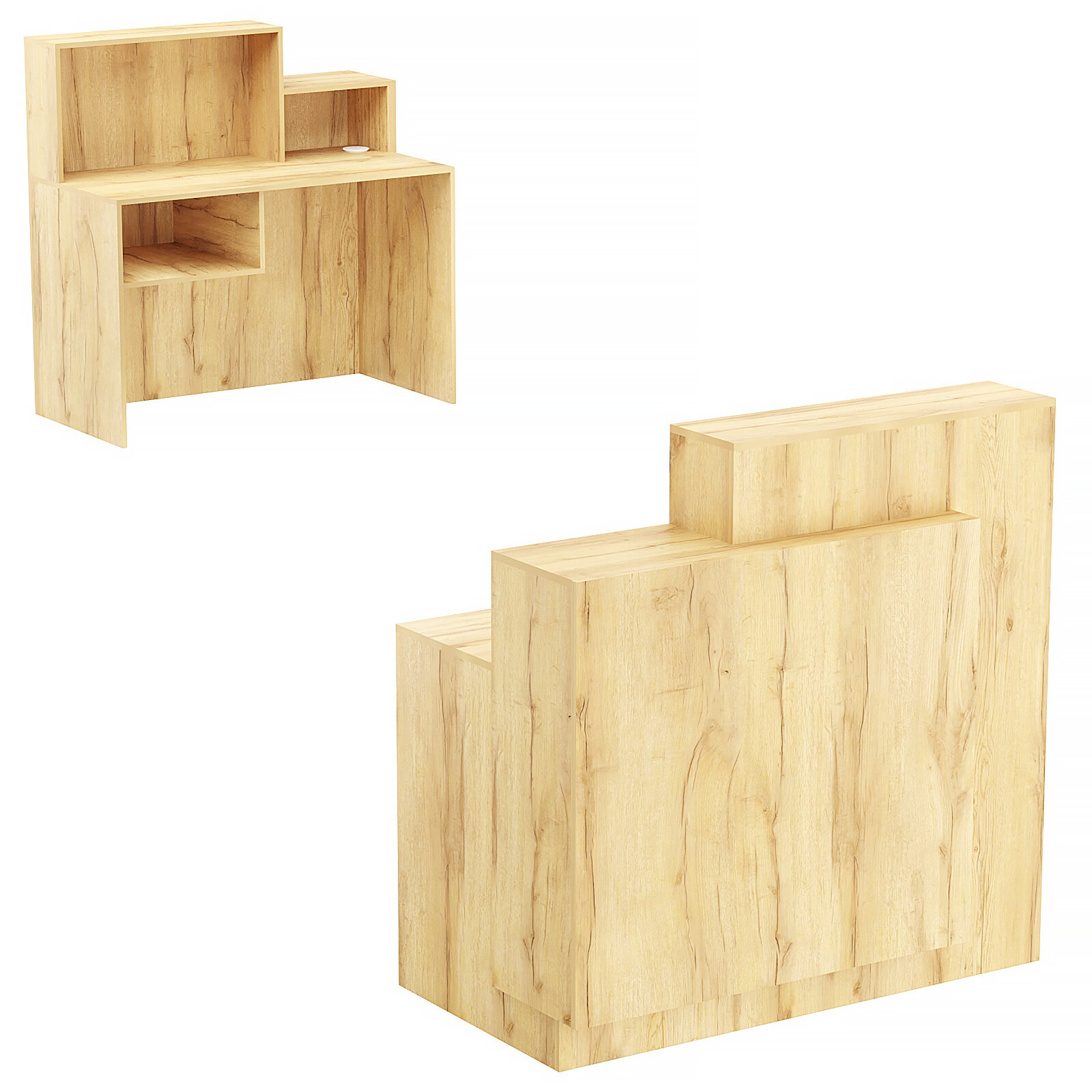 Стойка ресепшен верона №2А, Дуб Золотистый