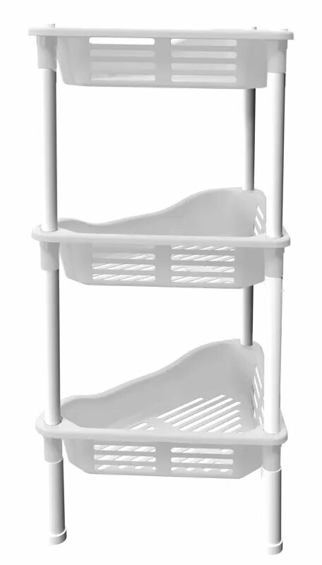 Стеллаж для ванной угловой Berossi Relax 39.63x27.5x68.7 см цвет снежно-белый