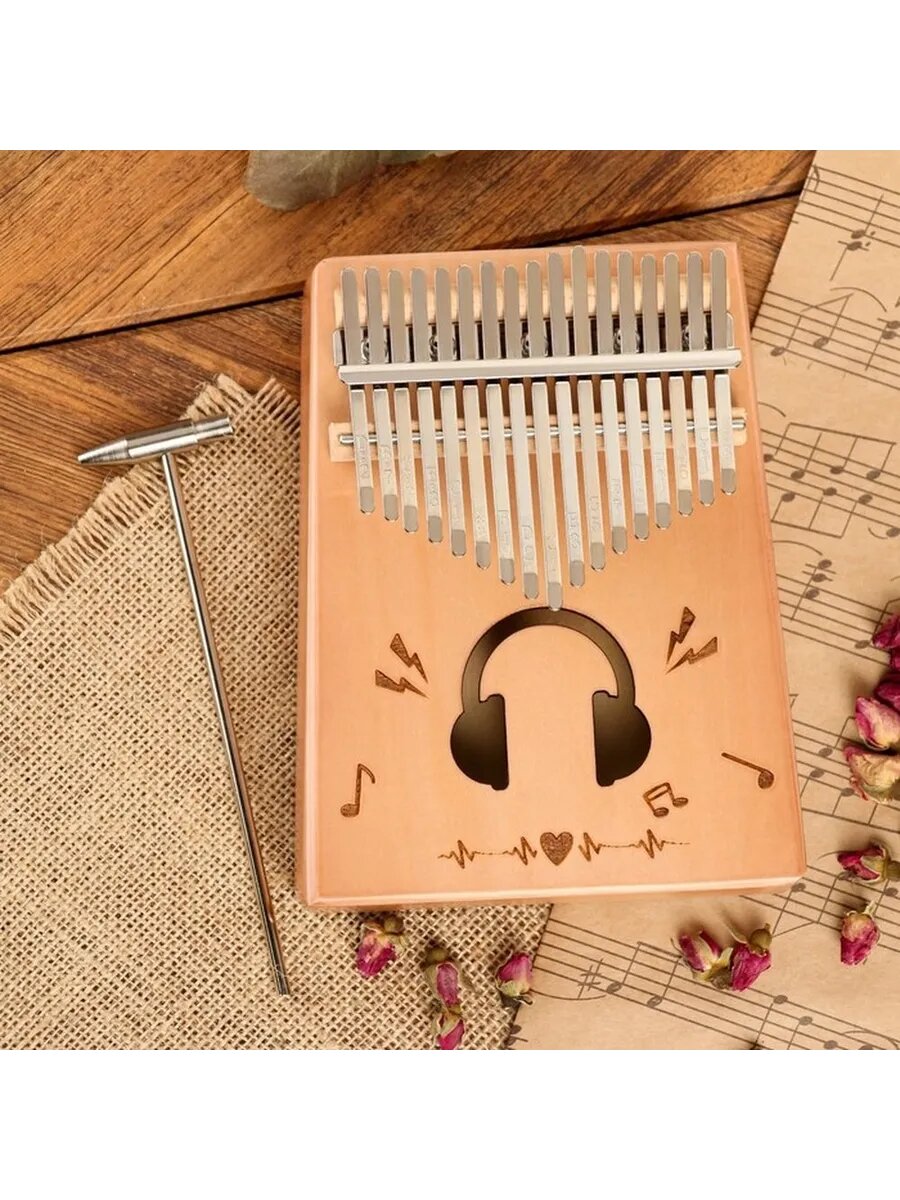 Мелодичная калимба с 17 нот для начинающих и профессионалов