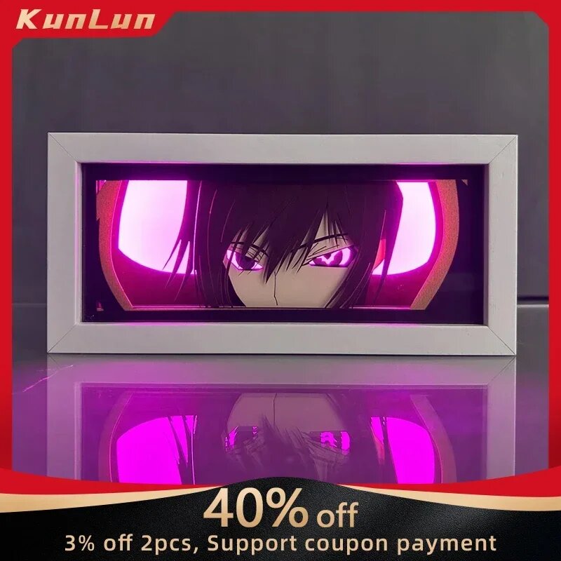 Bandai Code Geass Лайтбокс фигурка Лелуш Ламперуж, Lelouch Lamperouge, Fixed Light As Shown