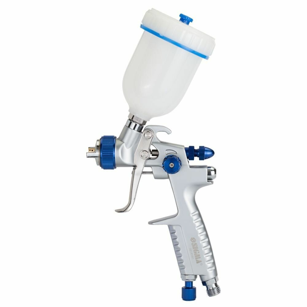 Краскораспылитель пневматический LVMP, форсунка 1.2 мм, 100 мл. верхний бак (пластик) SIGMA