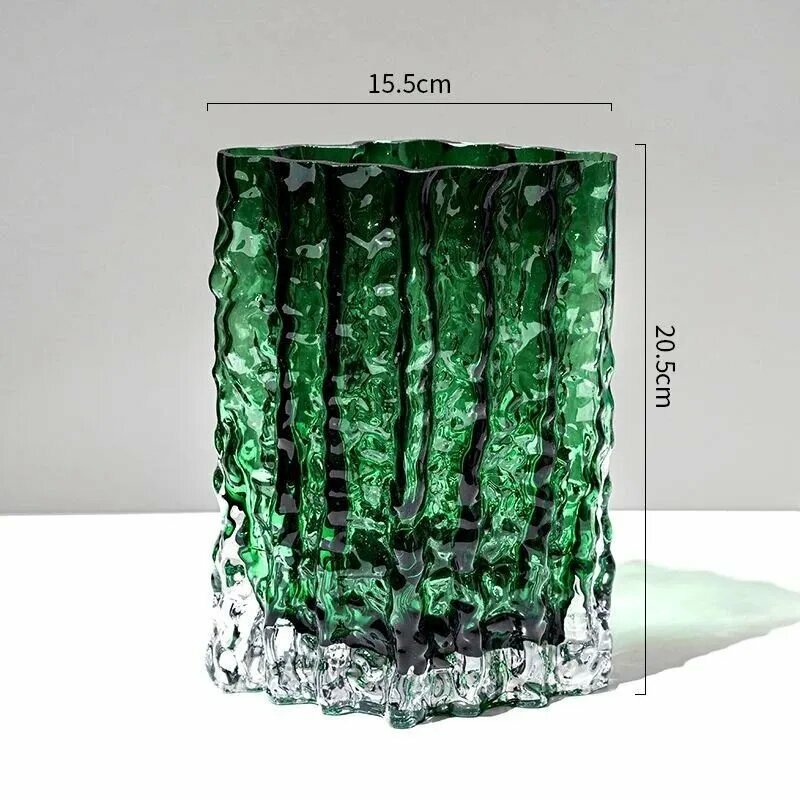 Ваза, 21 см , Стекло, Закаленное стекло, 1 шт