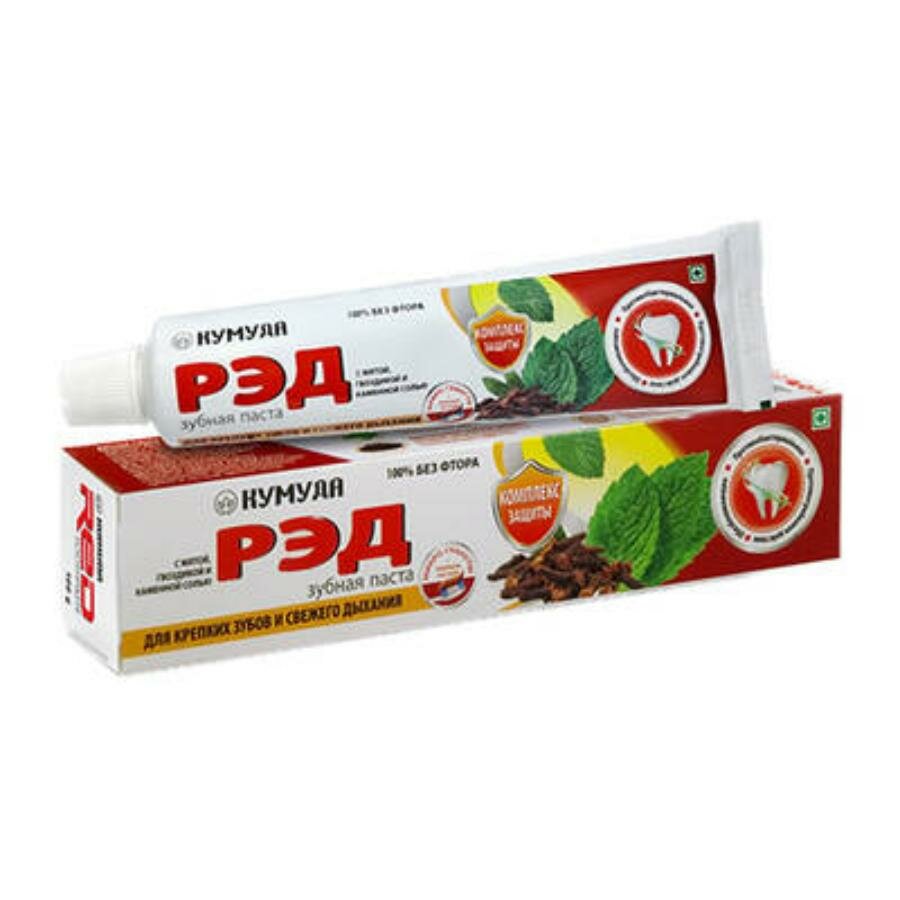 RED TOOTHPASTE, Kumuda (РЭД зубная паста, Кумуда), 100 г.