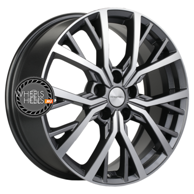 Диск автомобильный литой Khomen Wheels KHW1806 (CS35/CS35 Plus) 18x7 5x110 et50 dia63.3 Gray-FP
