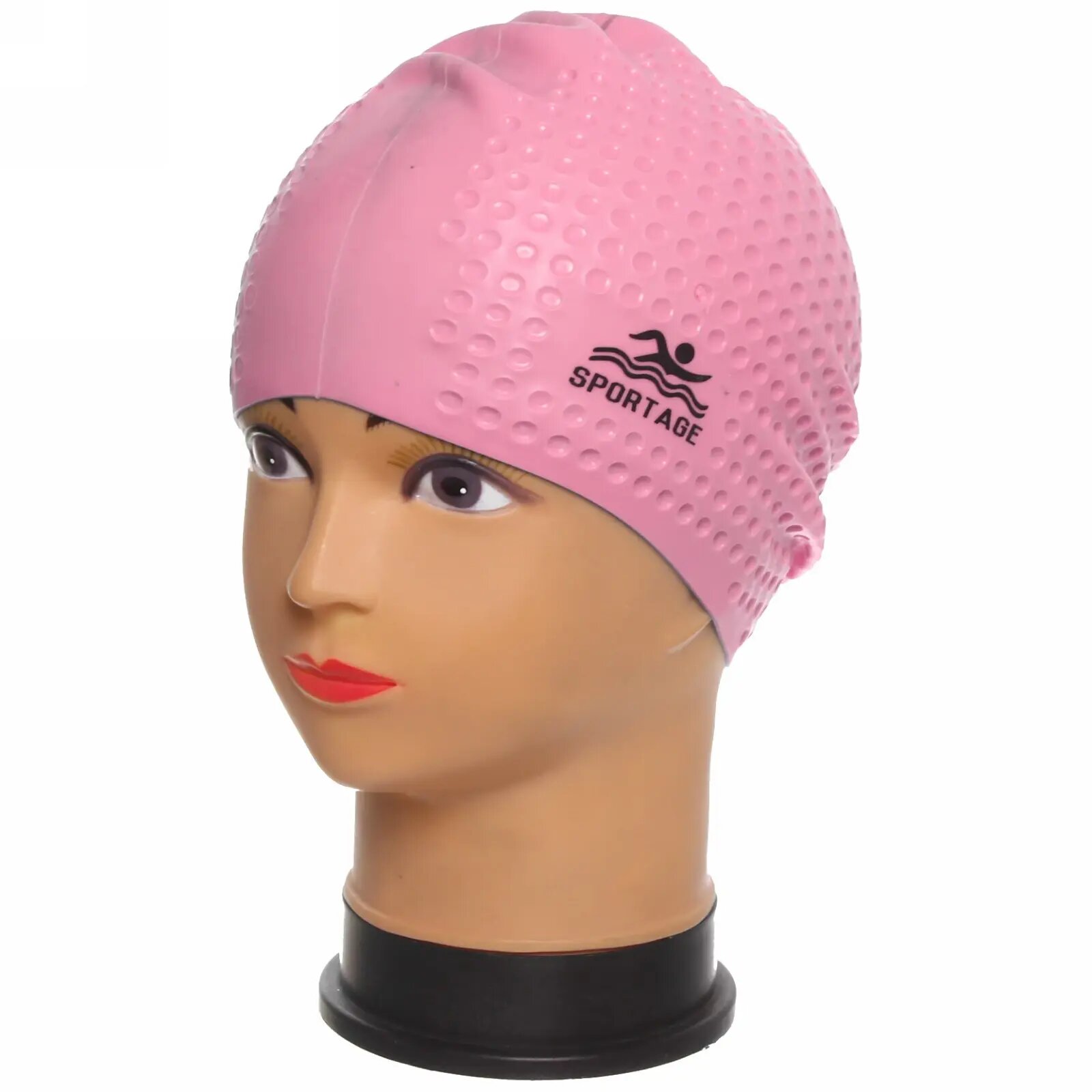 Шапочка для плавания «Sportage Woman», силикон, рельефная поверхность, микс цветов