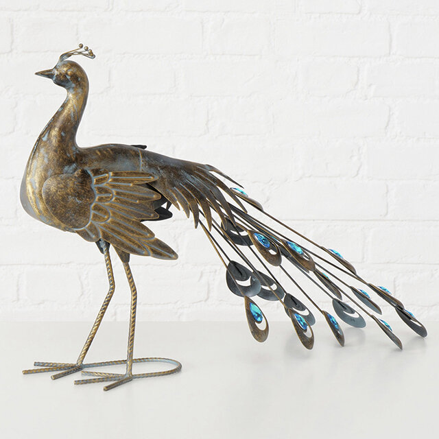 Декоративная фигура Павлин - Благородный Винтаж 47 см, Boltze, 2057078