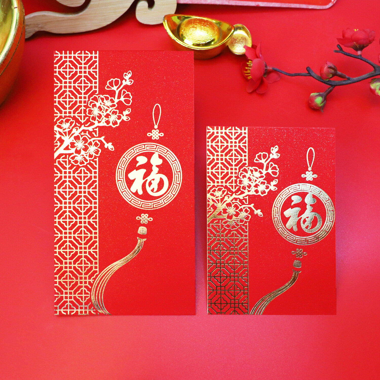 Красный конверт удачи "Год змеи", 20 шт