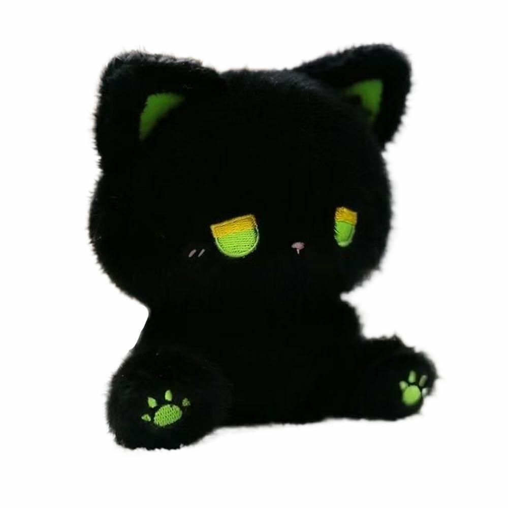 Плюшевый кот черный, мягкая игрушка для детей и взрослых, подарок на день рождения