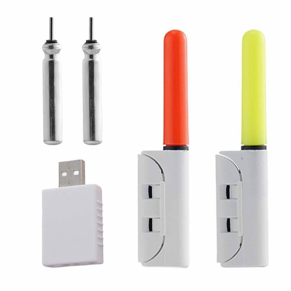 Комплект для ночной рыбалки: 2 батареи + зарядное устройство + 4 светодиодных маячка-HDJ-1121