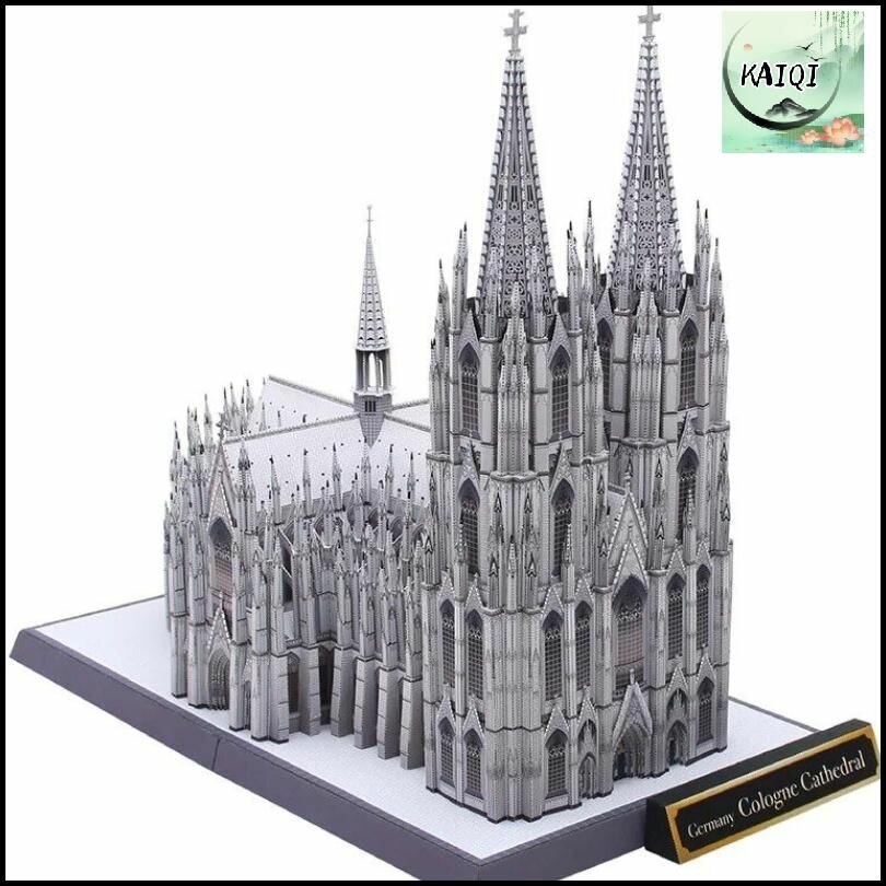 Германия Кельнский собор, Архитектурная, 3D бумажная модель, Papercraft оригами QD-171 "Русский инструкция"