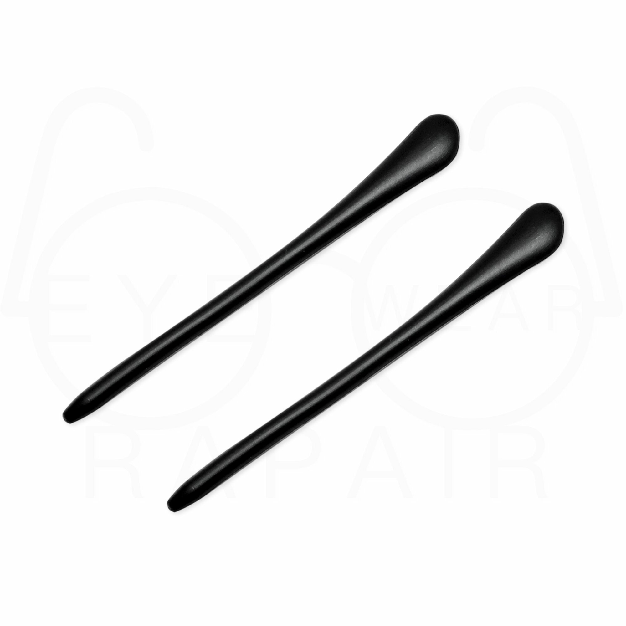 Наконечники силиконовые черные для заушников, 64 мм (4 шт)