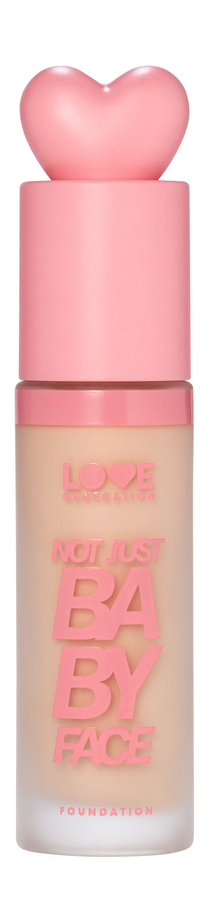 LOVE GENERATION Тональный крем с эффектом естественного сияния, Not Just Baby Face, 30 мл, 02 светло-бежевый