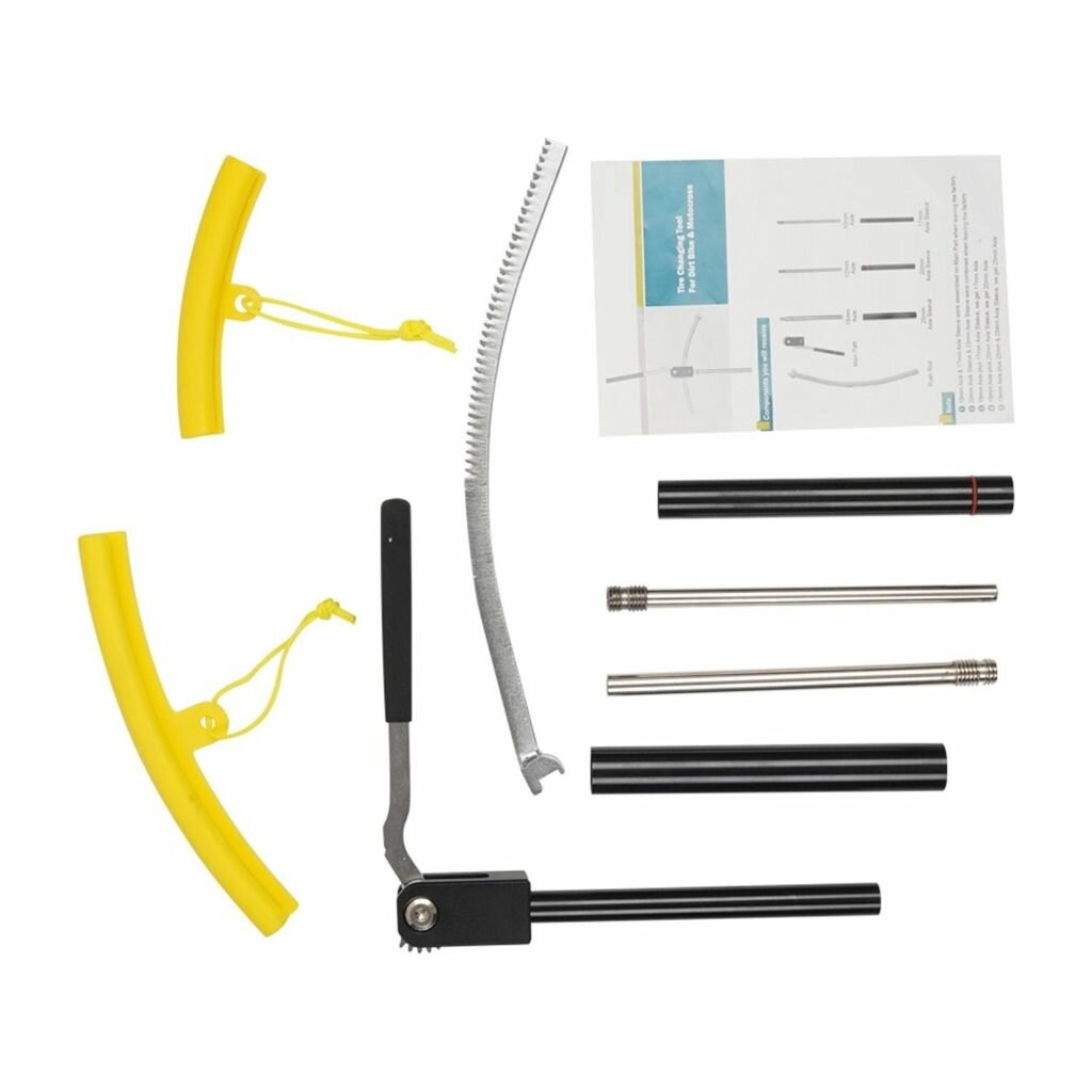 Прочный набор для замены шин мотокросса Включает разные размеры осей для мотоцикла