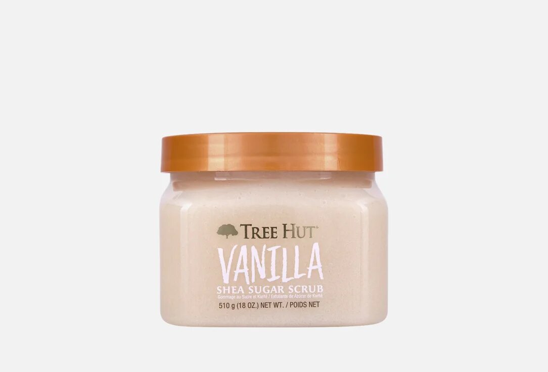 Сахарный скраб для тела Tree Hut Vanilla, отшелушивание, увлажнение, против признаков старения, 510 г