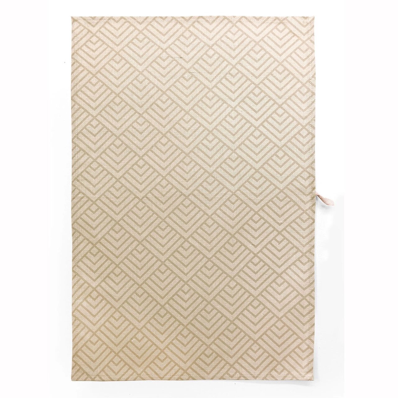 Полотенце кухонное Орнамент 40x60 см хлопок бежевый - практичный текстиль для кухни