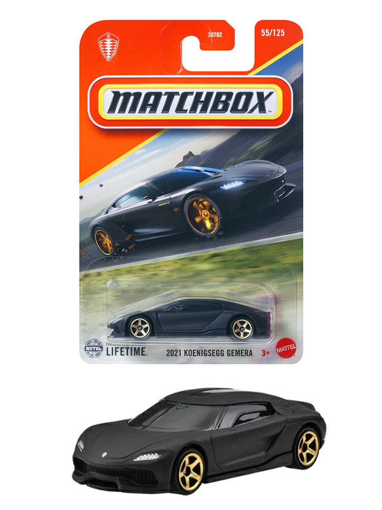 Машинка Matchbox 1:64 Scale Die-Cast Basic Car 30782 2021 Koenigsegg Gemera