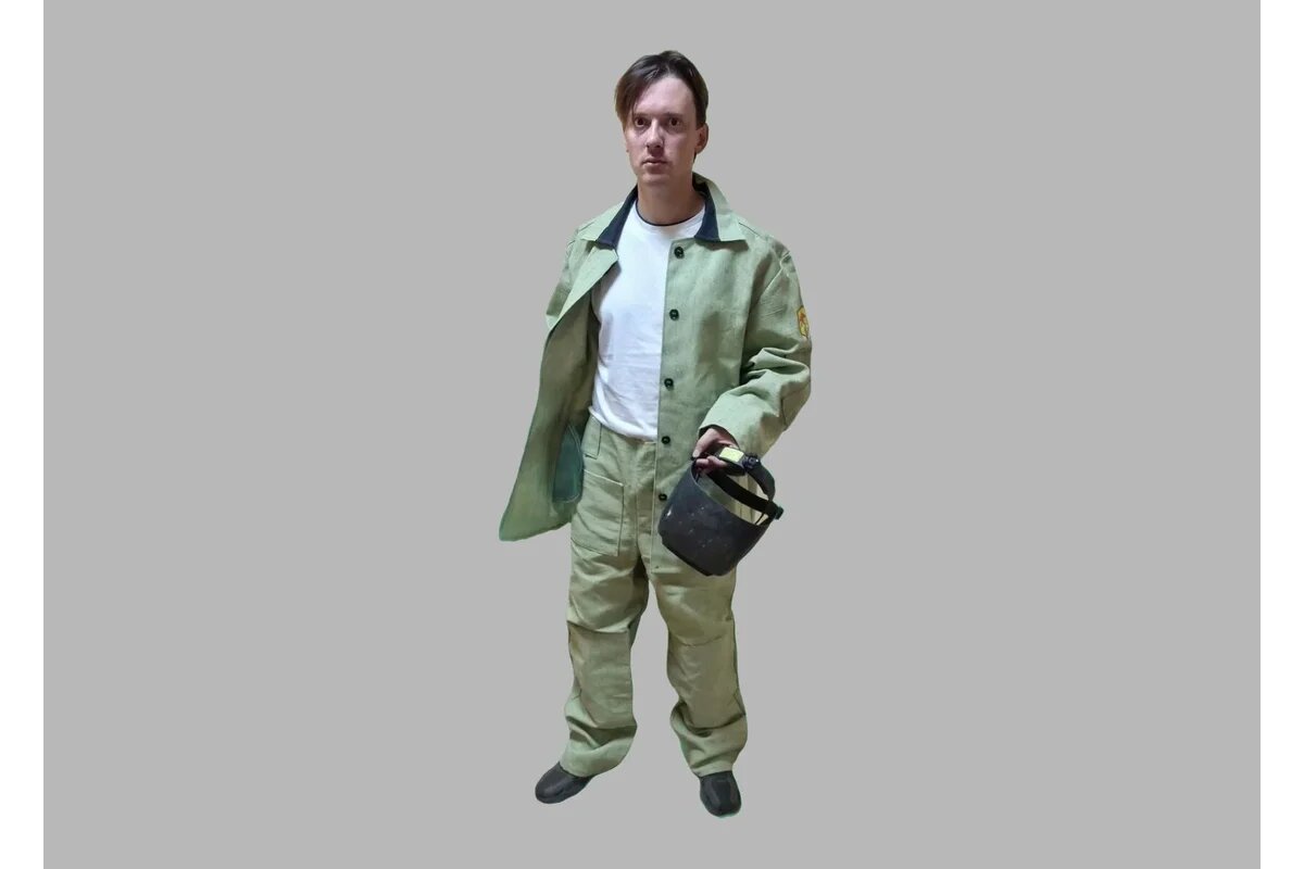 Фаер резист костюм сварщика брезентовый усиленный, размер 48-50, рост 170-176, БП-00000169