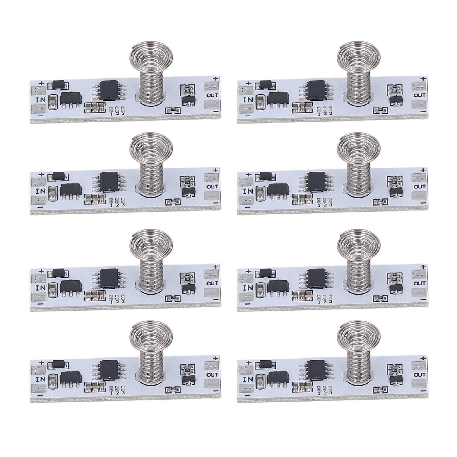 8Pcs Capacitive Touch Dimmer Switch Module Stepless Dimming Panel for LED Light Cabinet DC5‑24V
